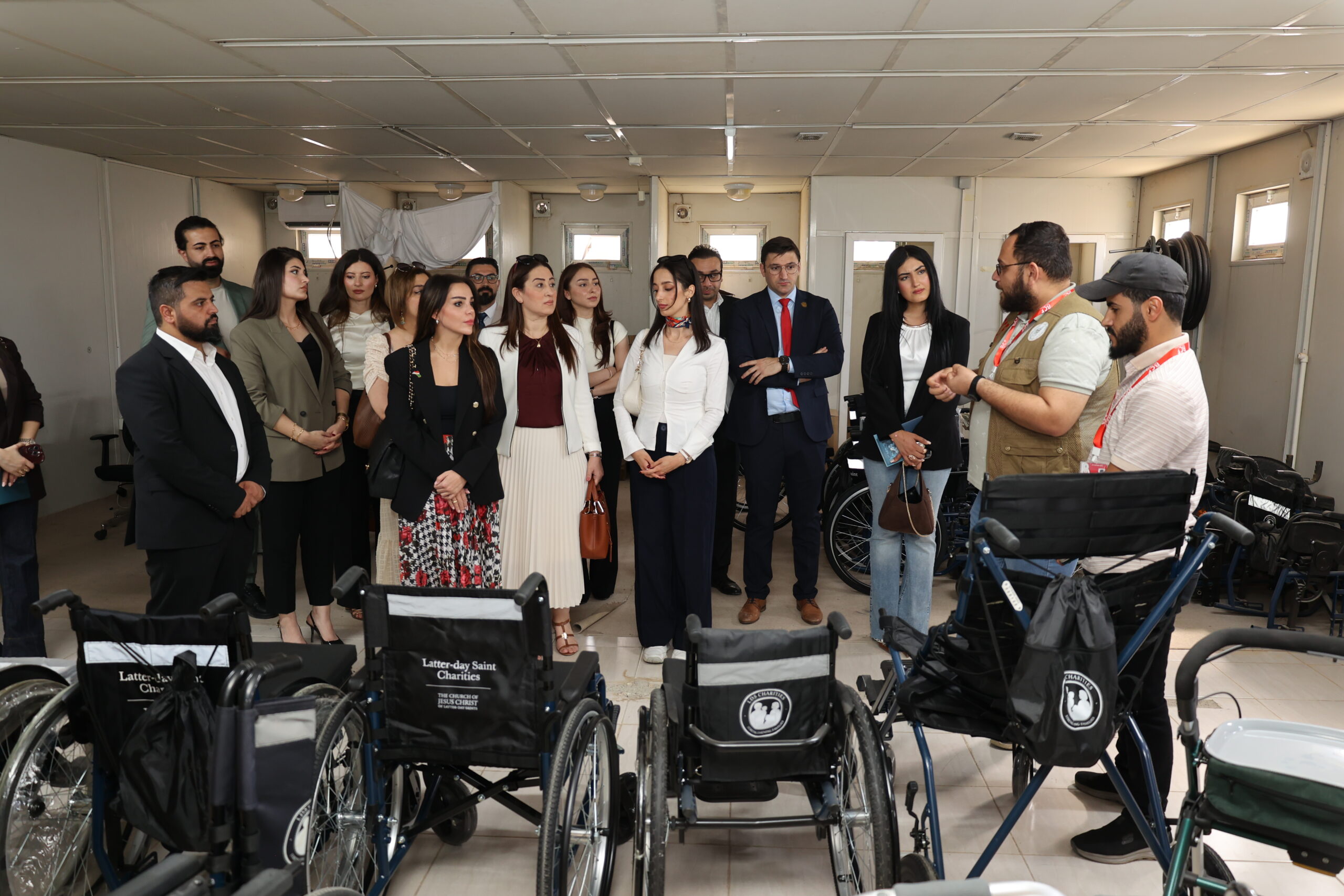 The President of Barzani Charity Foundation receives the diaspora youth ...